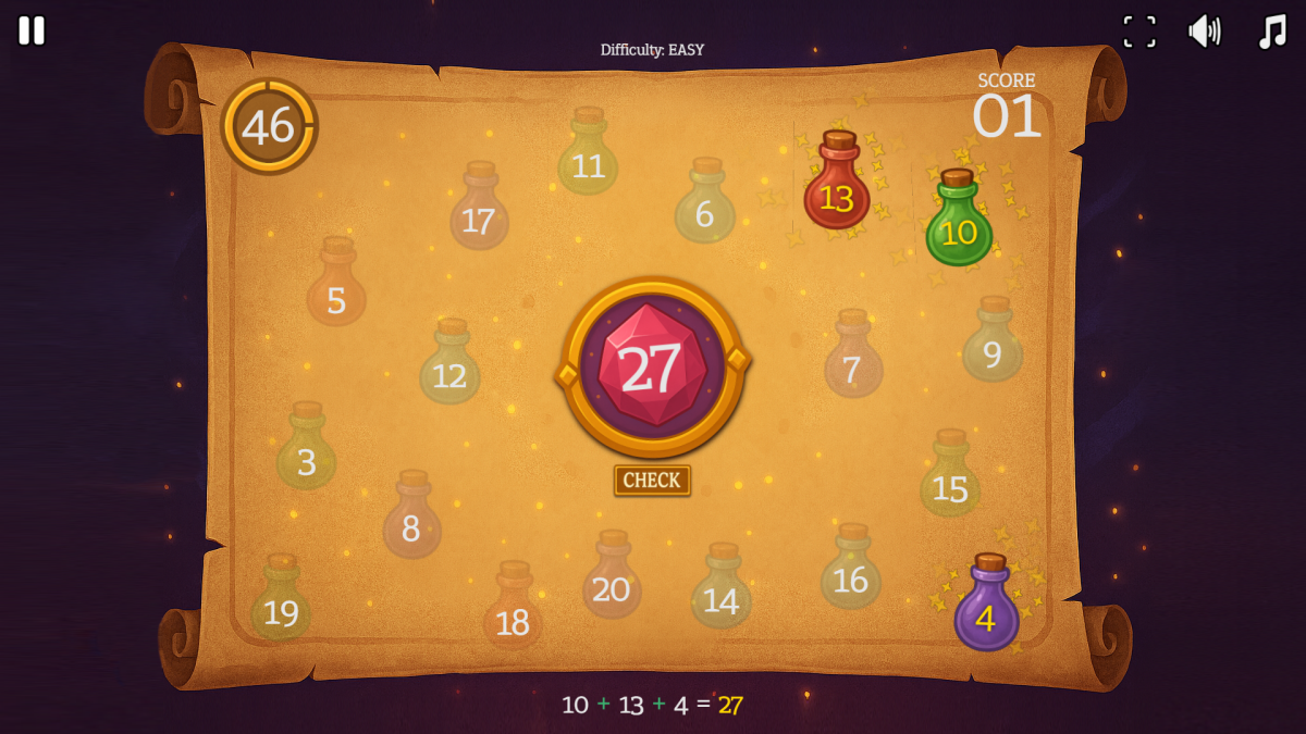 Mathic Realm - HTML5 Math game by trezegames | CodeCanyon